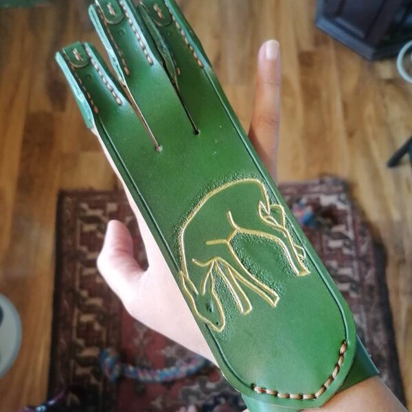 Archery Hand Guard / Archery / Leather Hand Guard - Etsy