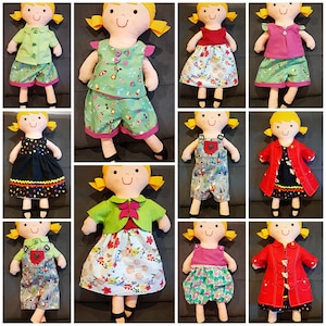 Tilly, Rag Doll Pattern, Rag Doll Pdf Pattern, Doll Clothes Pattern ...