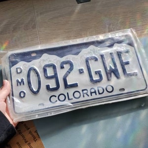 Colorado Purple Mountains TRUCK License Plate Tag 218 AXF - Etsy