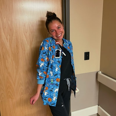 Contrast Stitch Scrub Set XS-3X Free US Shipping - Etsy