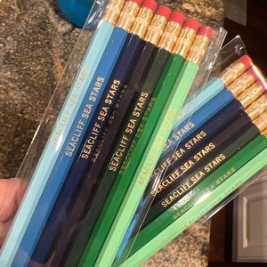 Personalized Pencil Set Custom Pencils Engraved With Foil Stamped Gift ...