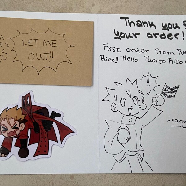 Hanging Vash Sticker ; Trigun Stampede / Trigun Maximum Inspired Vinyl ...
