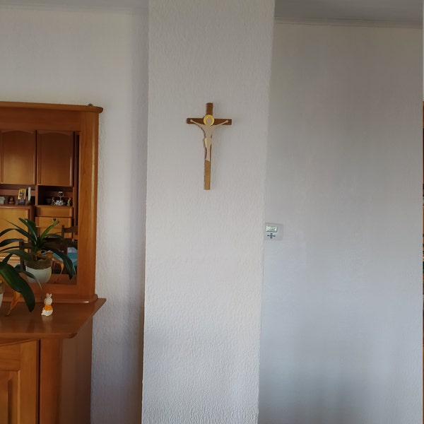 Modern Wooden Wall Cross With Jesus Crucifix,religious Catholic ...