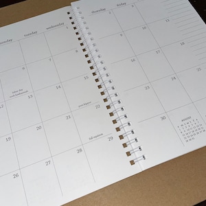 2 Year Small Monthly Spiral Planner Start Any Month - Etsy