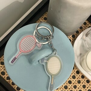 Cute Badminton Bag Charm Unique Badminton Keychain Kawaii Badminton ...