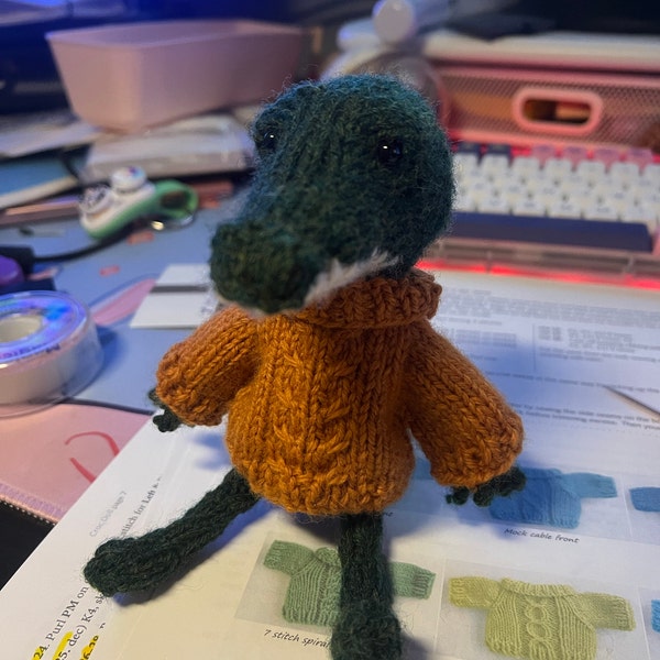CROC DOLL - English Knitting Pattern - Etsy