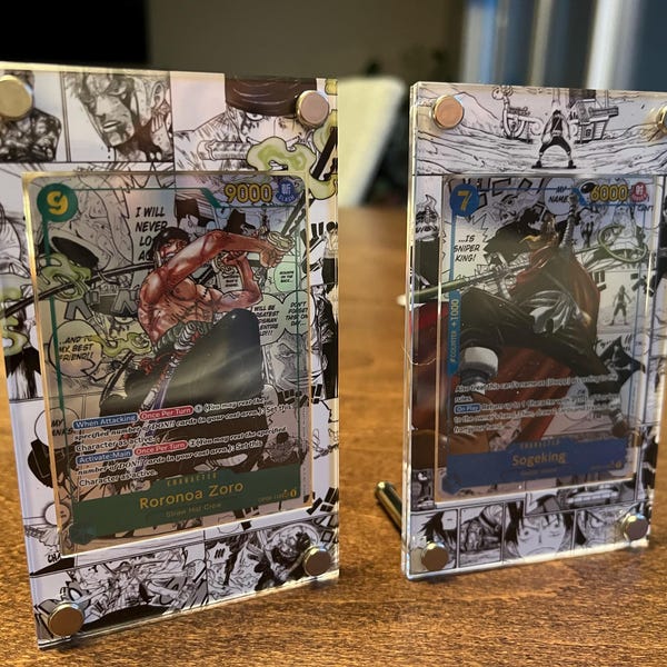 Zoro Manga Custom One Piece Display Case - Etsy