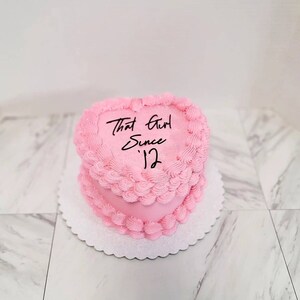 Custom Flat Lay Cake Topper Heart Cake Topper Birthday Cake Charm ...