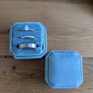 Velvet Heart Single Ring Box Pink Proposal Ring Box Wedding - Etsy UK