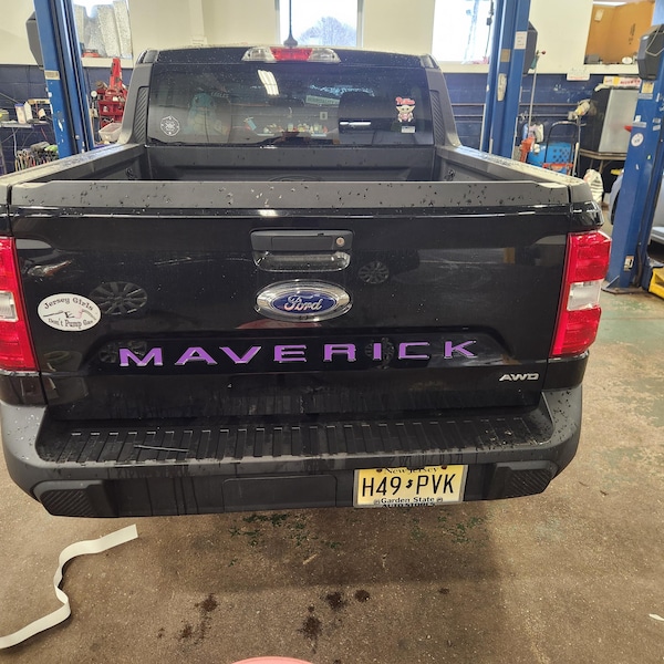 Vinyl Tailgate Letters Custom Fit for 2022–2025 Ford Maverick — Solid ...