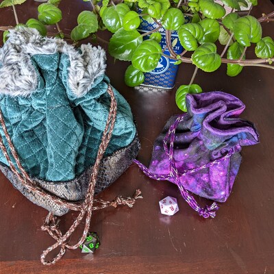 Drawstring Bag PDF Sewing Pattern Instant Download Flat Bottom Dice Bag ...