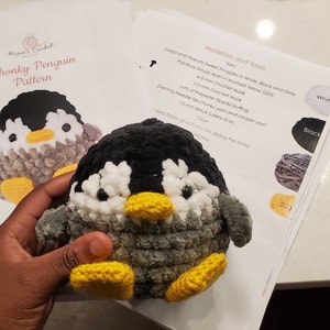 Crochet Chunky Penguin Amigurumi Pattern - Etsy