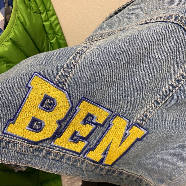 Embroidered Varsity Iron on Letters, School Letters, Varsity Letters ...