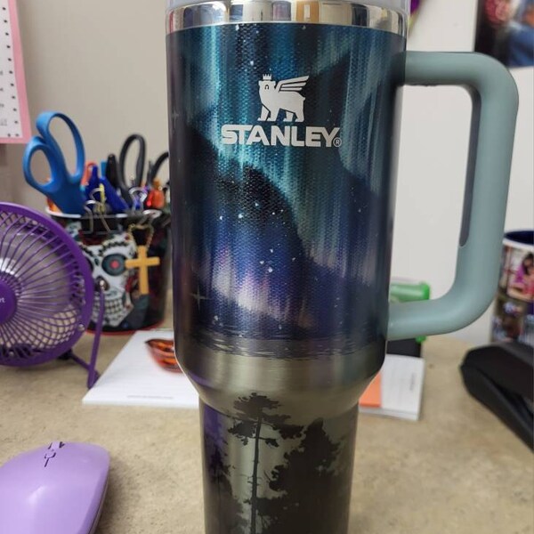 Mountain Scenic Galaxy Authentic Stanley Quencher 40oz Sublimated SS ...
