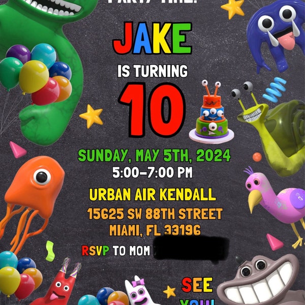 Pizza Tower Game DIGITAL DIY Template Invitation Invite Birthday Party ...