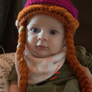 Princess Swoop Bangs With Braids Crochet Frozen Elsa Anna - Etsy