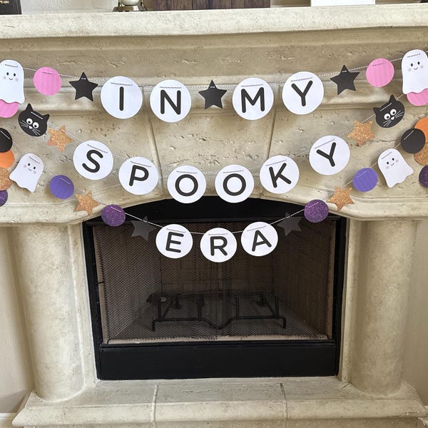 In My Halloween Era Printable Banner, Halloween Friendship Bracelet ...