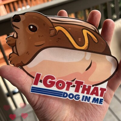 Large Hyrax Sticker: 6x 4.7 Costco Hot Dog Hyrax. Funny Cute Animal ...