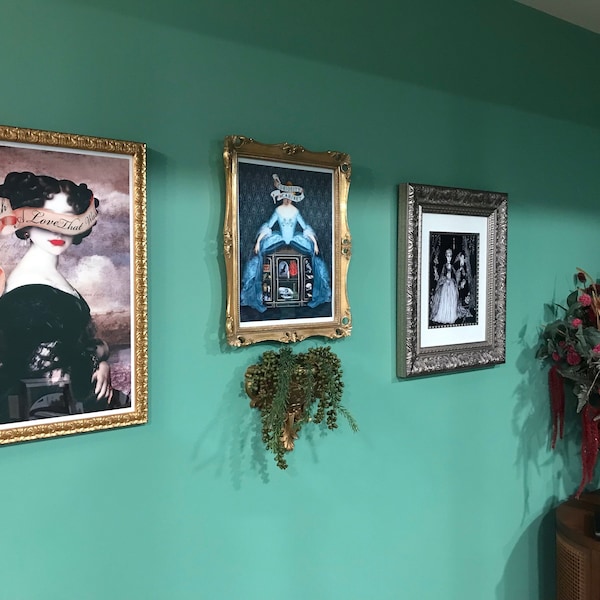 Annabel Lee Edgar Allan Poe Print Art Surreal Home Decor Poem Poetry ...