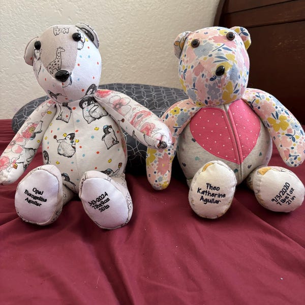 Embroidered Patch for Memory Bears, Quilts, Pillows, Bear Saying. - Etsy