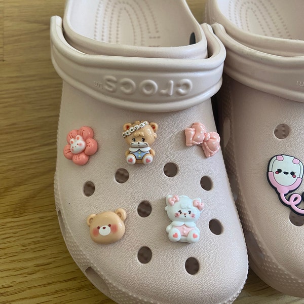 Minimalist Black White Style Croc Charms Set for Girls Kids Jibbitz - Etsy