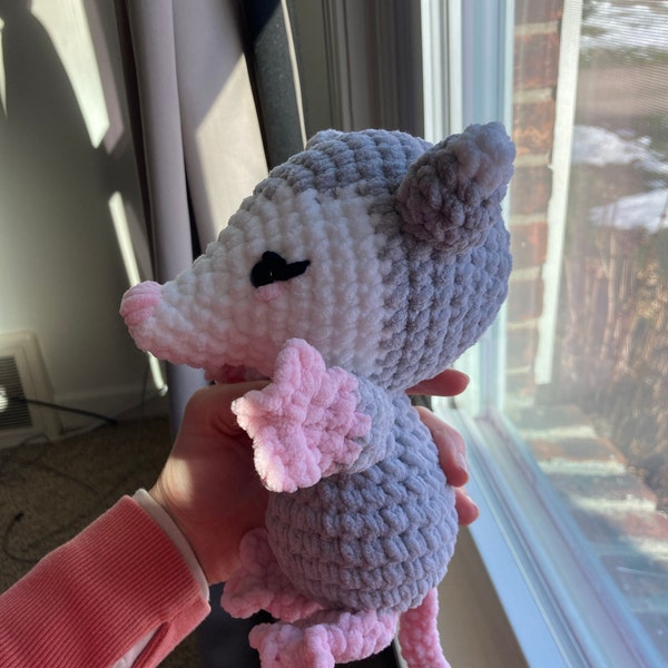 PATTERN: Plush Polly the Possum Pattern - Amigurumi Chunky Possum ...