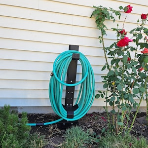 Garden Hose Reel Holder Stand Storage W/ Ground Stakes upto 125-ft ...