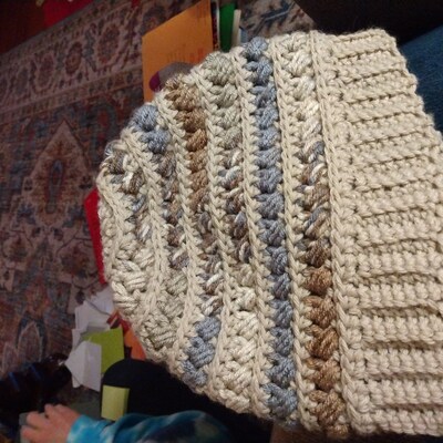 Mountain Ridge Beanie Crochet Pattern by Sheepish Stitches Toque Hat ...