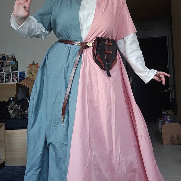 Medieval Dress Sewing Pattern | Kirtle Cotehardie Costume XS-4XL (PDF ...