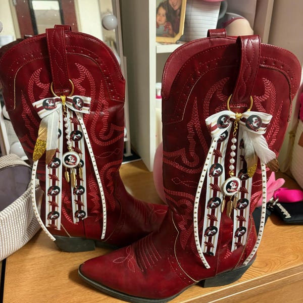 Officially Licensed FSU Boot Bows – Florida State Seminoles Gameday ...