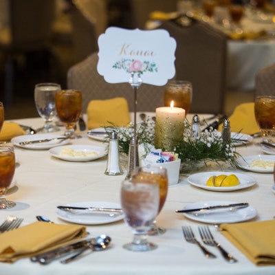 The JENNY . Table Names . Custom Die Cut Shaped Cards . Gold & - Etsy