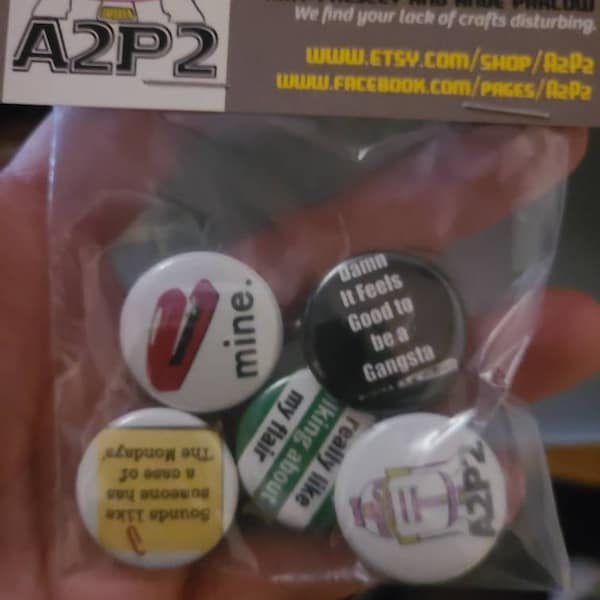 5 Pack - 1" OFFICE SPACE Pin Back Buttons or Magnets - Etsy