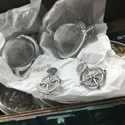 Blue Tea Gift Box With Personalized Infusers & Loose Leaf Teas - Etsy