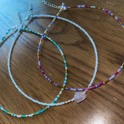 Summer Seed Bead Necklaces Trendy Jewelry Beaded - Etsy