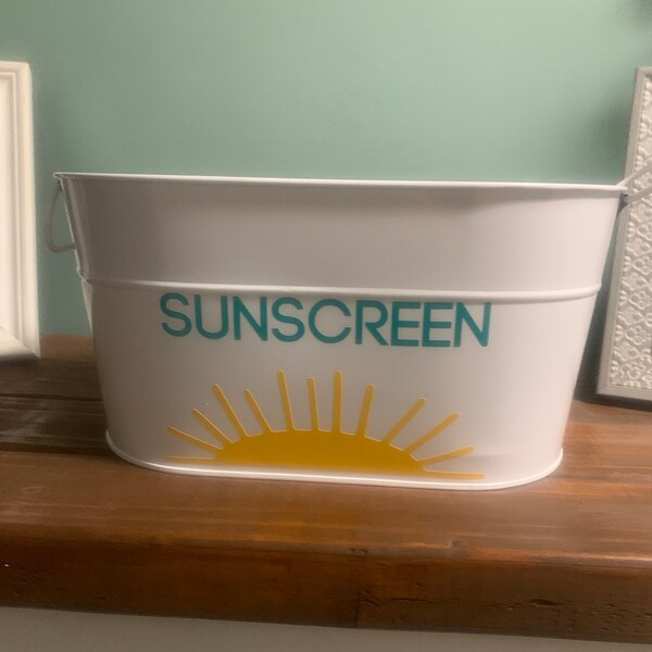 SUNSCREEN Storage Bucket - Etsy