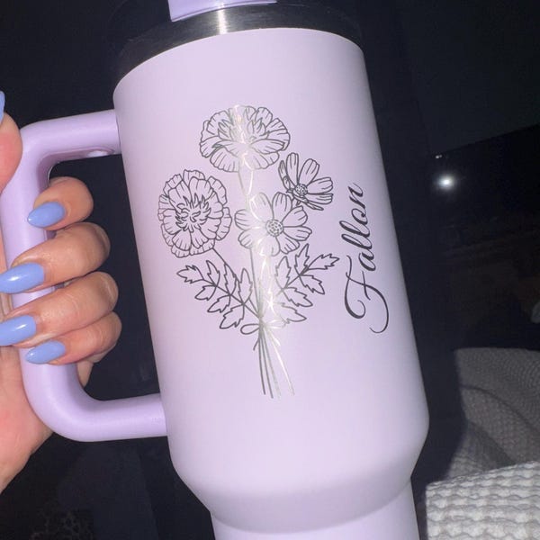 Personalized Stanley 40oz Cup, Custom Valentine's Day Gift, Monogrammed ...