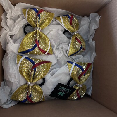 School Spirit Bow High School Cheer Team Bow Custom Hair - Etsy