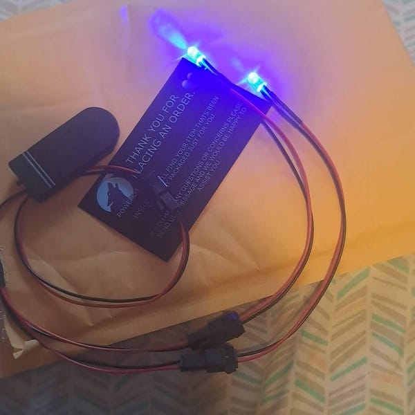 Portable LED Light Kit Costume Cosplay Lighting 12v Fursuit Eyes Mini ...