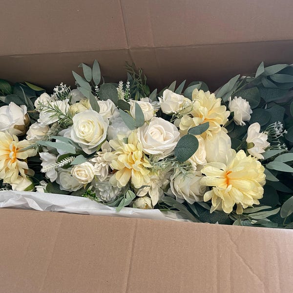 Wedding Sweetheart Decor Table White Ivory Aisle Arrangement ...