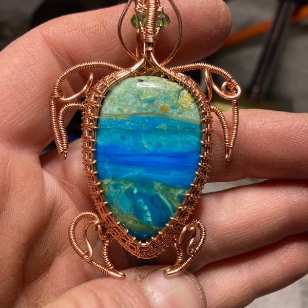 Sea Turtle Wire Wrapping Pendant Tutorial, DIY Jewelry Making Lesson ...