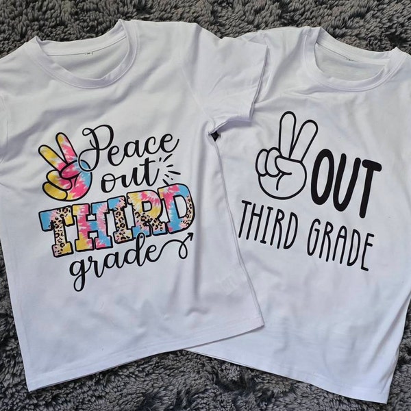 3rd Grade Png, Peace Out Third Grade PNG, Last Day of School, 3rd Grade ...