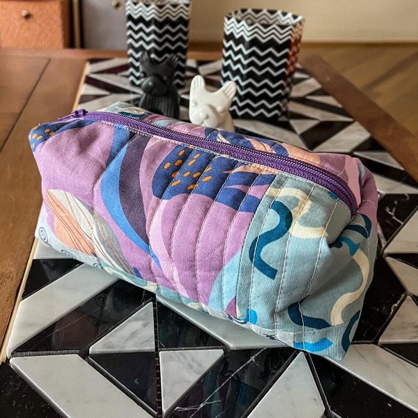 Quilted Boxy Pouch - Digital Sewing Pattern (PDF), Video Tutorial ...