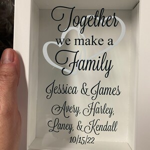 Blended Family Wedding Sand Ceremony Shadow Box Set Unity - Etsy