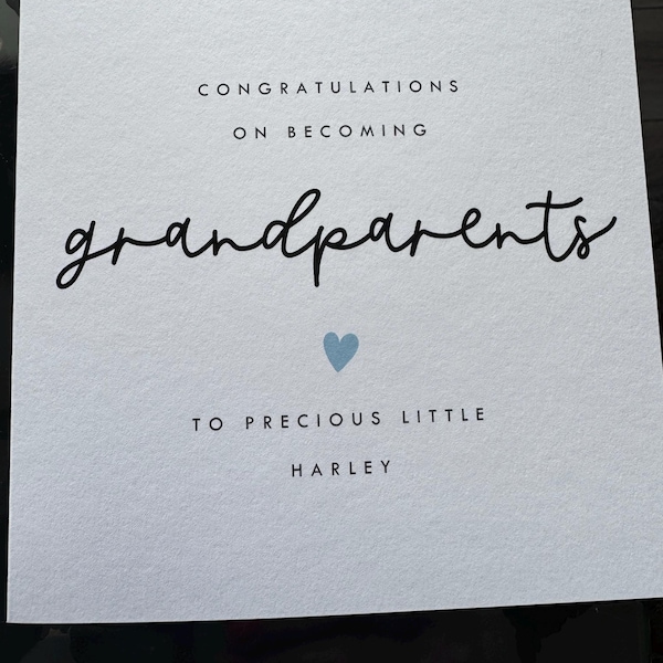 Personalised Congratulations on Becoming a New Grandad Card, New ...