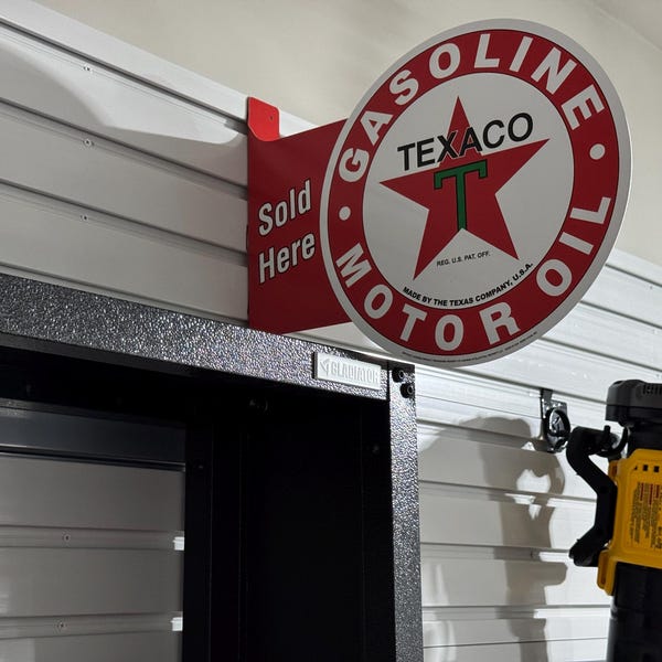 Texaco Flange Sign Texaco Gas Station Signs Garage Decor Men Man Cave ...