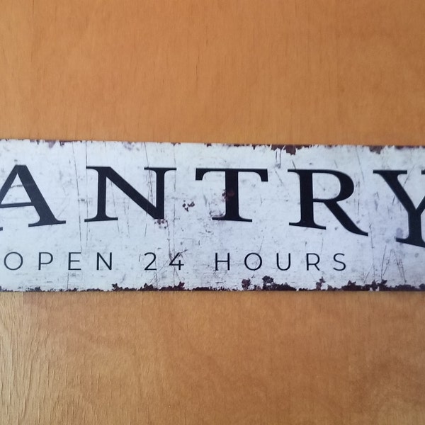Pantry Sign - Pantry Decor - Pantry Lover Gift - Sign for Pantry - Food ...