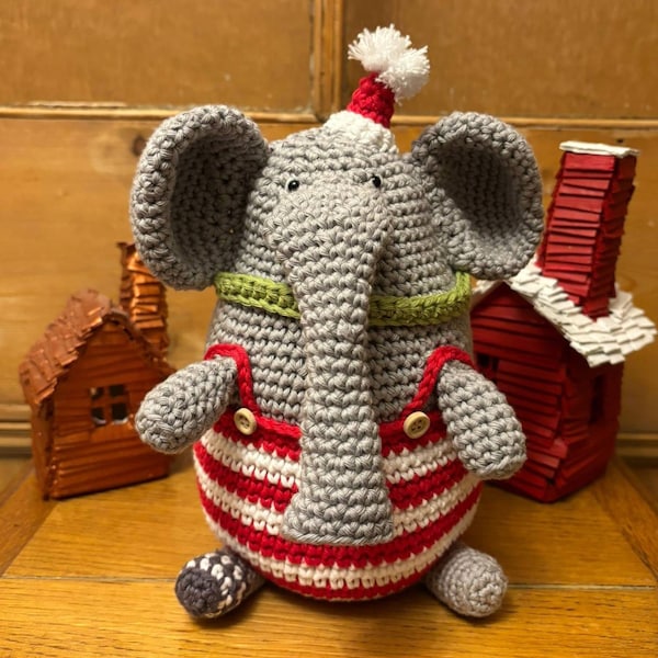 Christmas Elephant Amigurumi Crochet Pattern (PDF Pattern) - Etsy