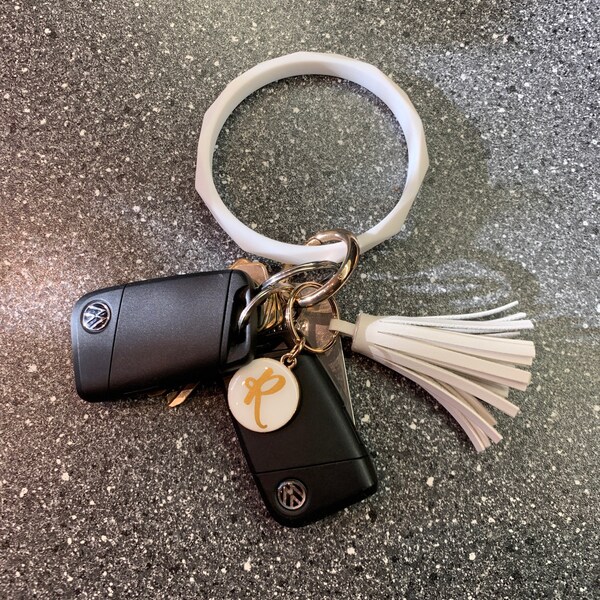 Rhombus Personalized Wristlet Keychain | Tassel Key Chain | Key Ring ...