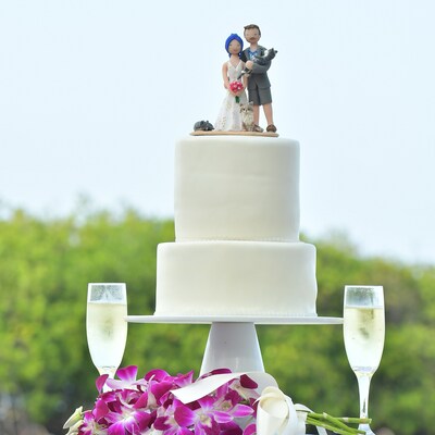Horror Film Inspired Wedding Cake Topper Halloween Cake Topper ...