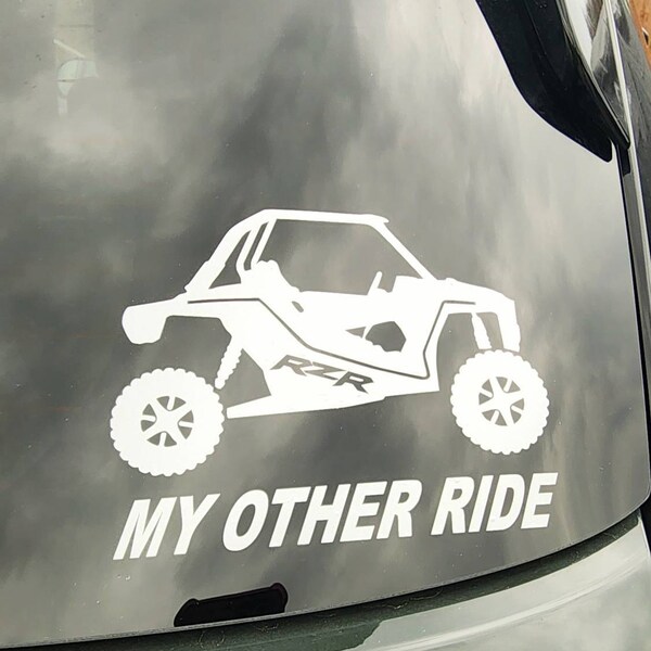 Two (2) My Other Ride Vinyl Decals Stickers Sxs RZR Free Shipping - Etsy